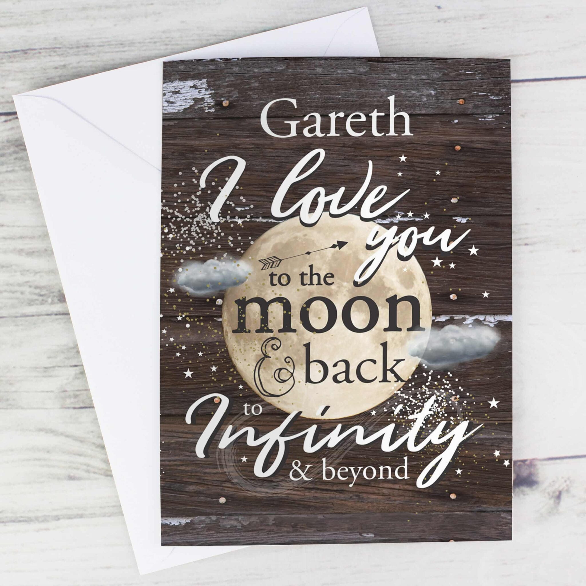 Personalised 'To the Moon & Infinity' Gift Card - YuHu Gifts